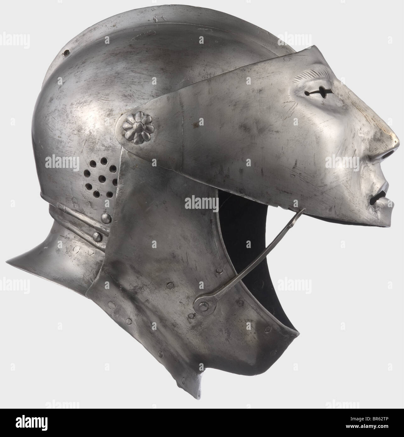 A close helmet with grotesque face ("Schembart" visor), Germany or ...