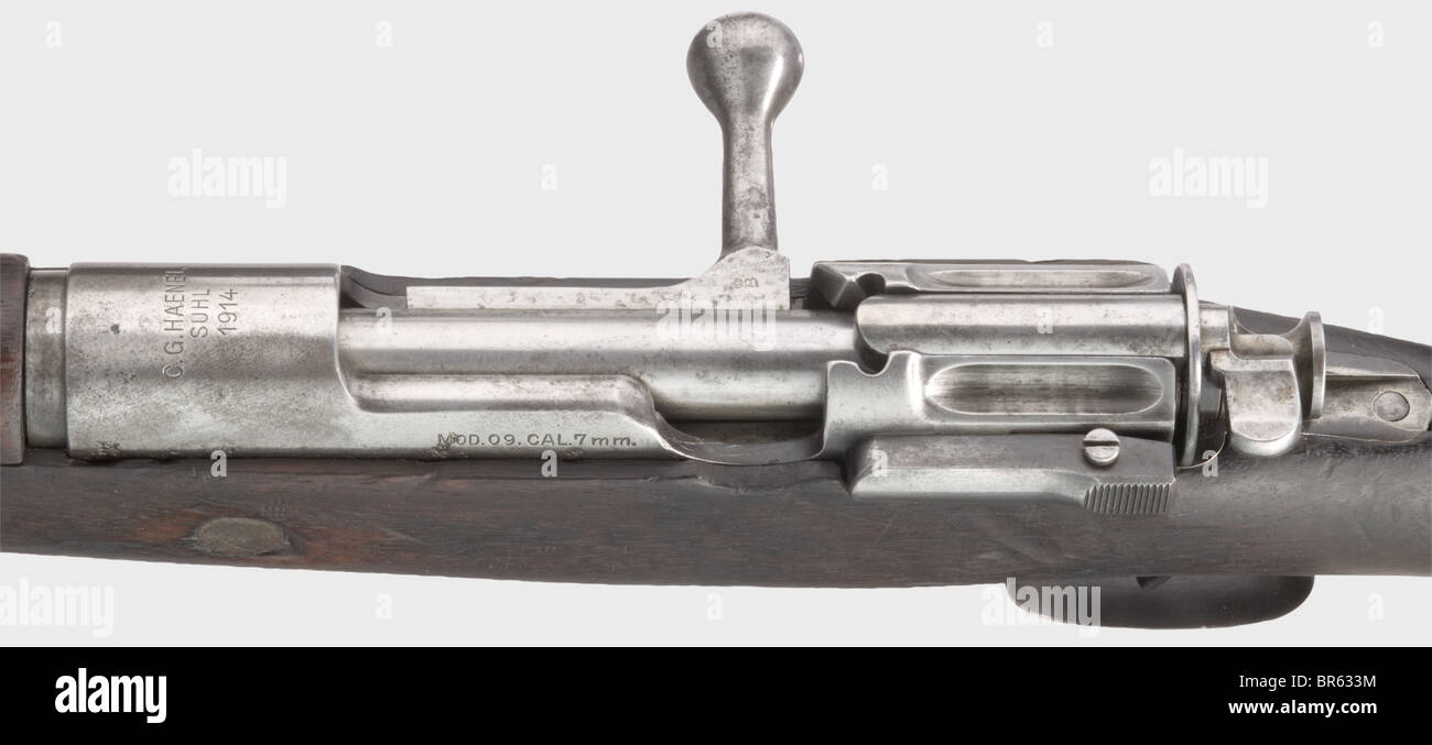 An unknown rifle model 09, Haenel 1914, 7 x 57 cal., serial no. 8592 on ...