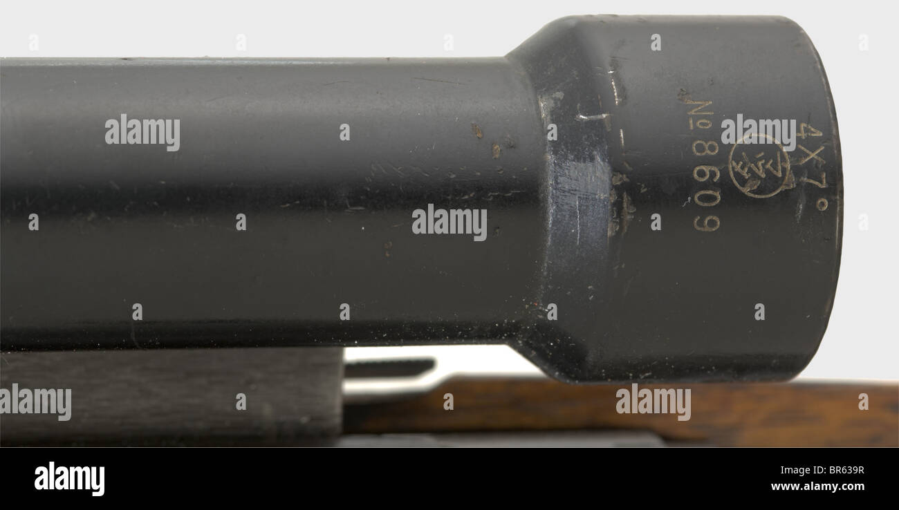 A sniper rifle Arisaka type 99 with scope 4 x Type 2, 7.7 x 58 cal., no ...