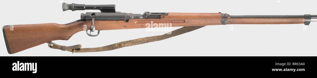A sniper rifle Arisaka Type 97 with scope 2.5 x Type 97, 6.5 x 50 cal ...