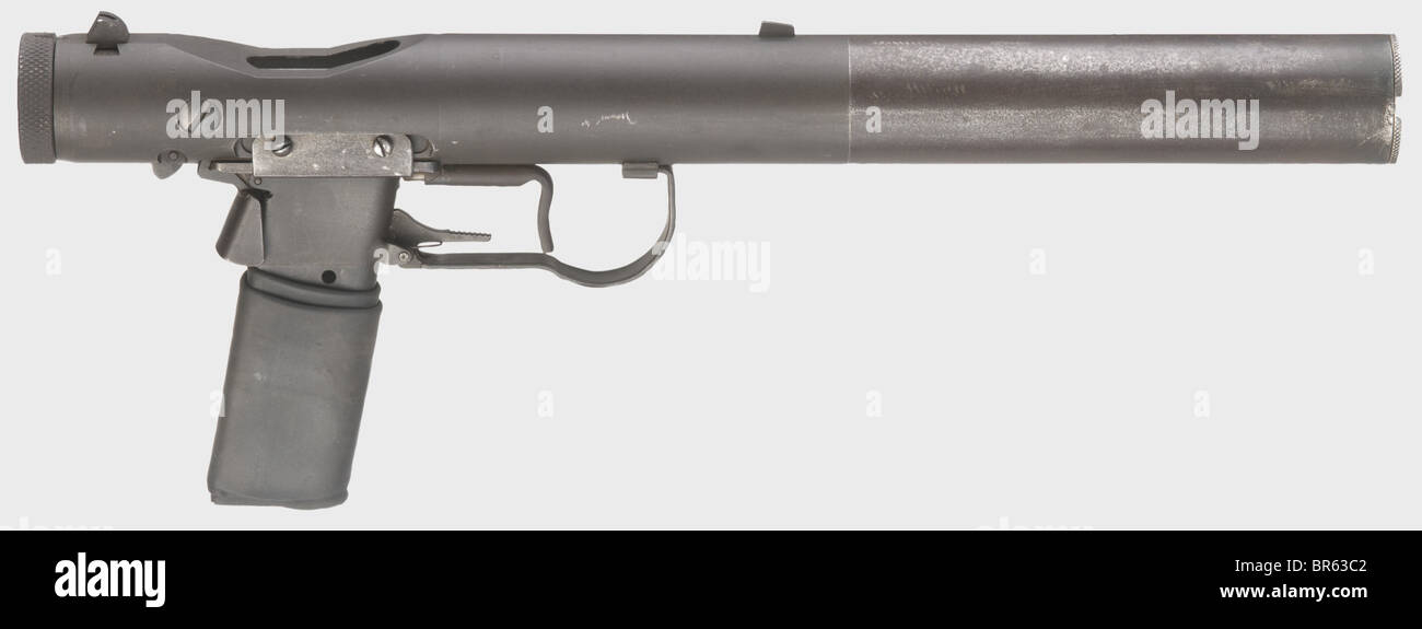 A silencer pistol Welrod Mk I in 9 mm Parabellum cal., apart from later ...
