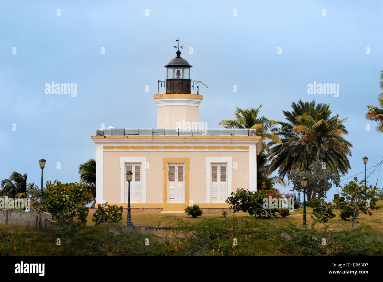 Punta Mulas Lighthouse and Museum, Vieques,Puerto Rico Stock Photo - Alamy