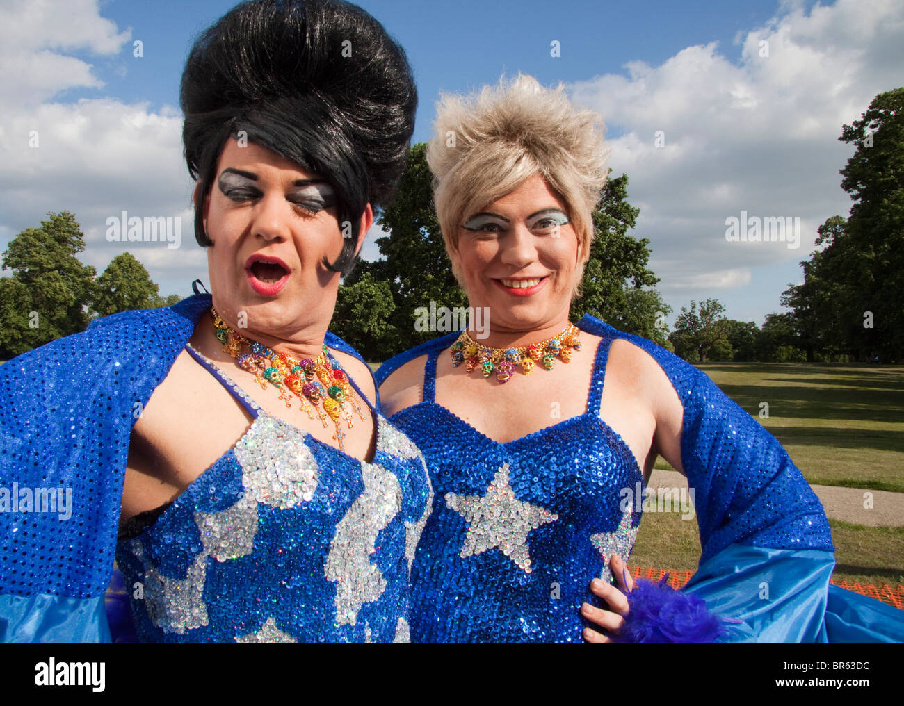 The Killer Queens drag act at Suffolk Pride, Ipswich Stock Photo - Alamy