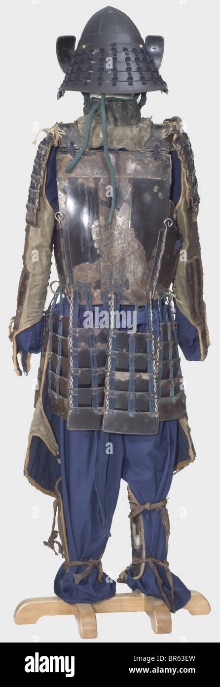 A sendai do tosei gusoku (suit of armour) made up of pieces of various ...