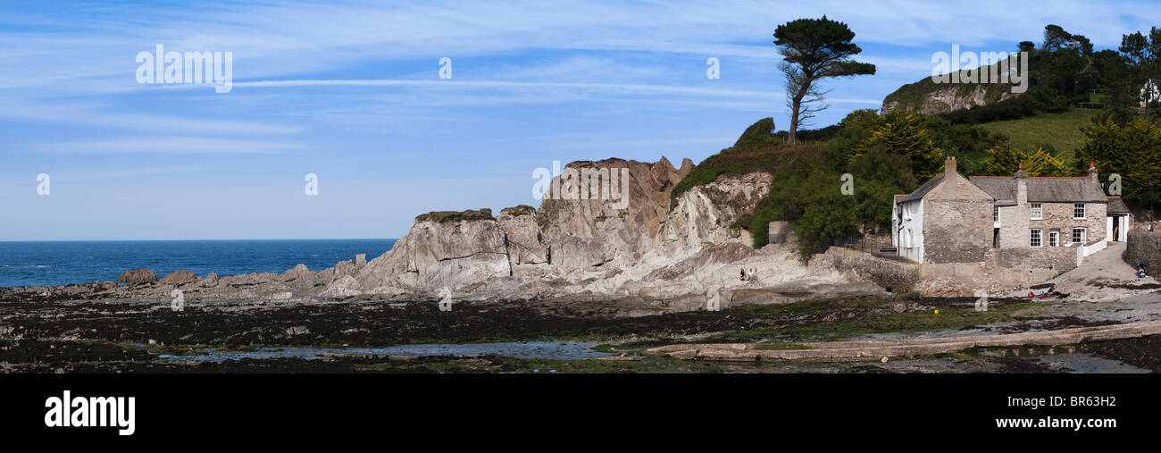 colour image lee bay ilfracombe the devon coast england uk Stock Photo ...