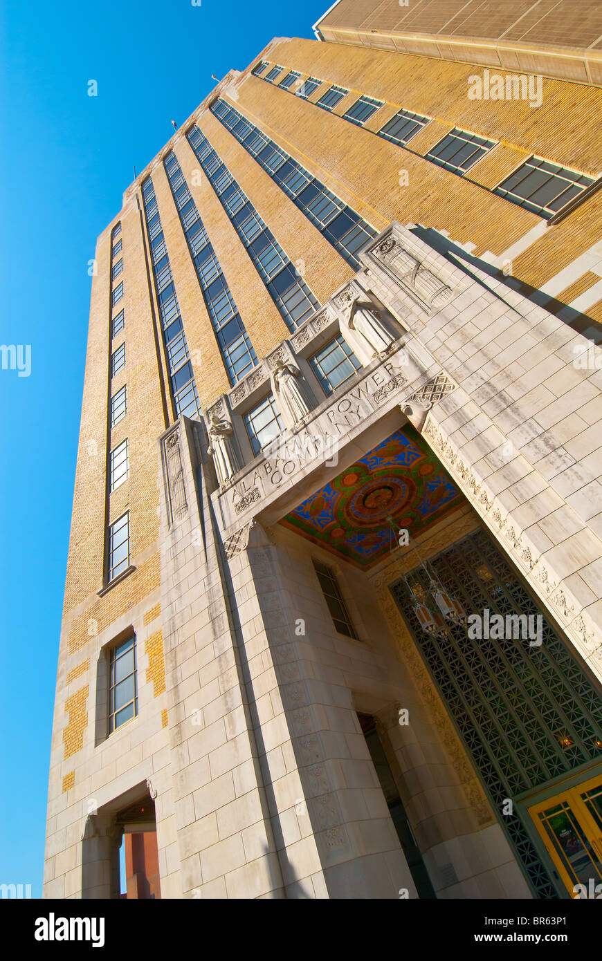 8-foot tall figures "Power, Light and Heat" over entrance of Alabama ...