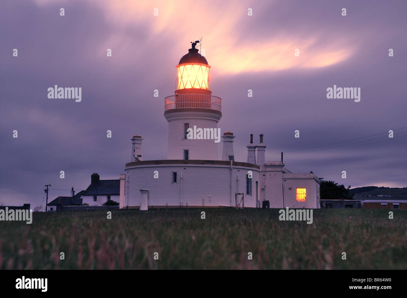 Chanonry lighhouse at night, Fortrose, Scotland Stock Photo - Alamy