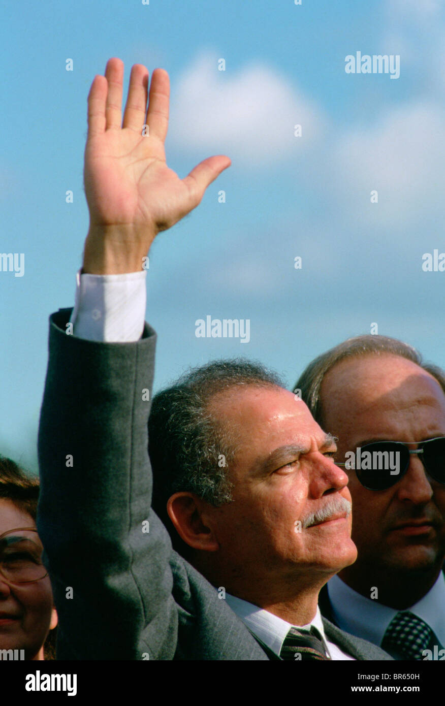 Cuban revolutionary Huber Matos upon his release from Cuban prison and ...