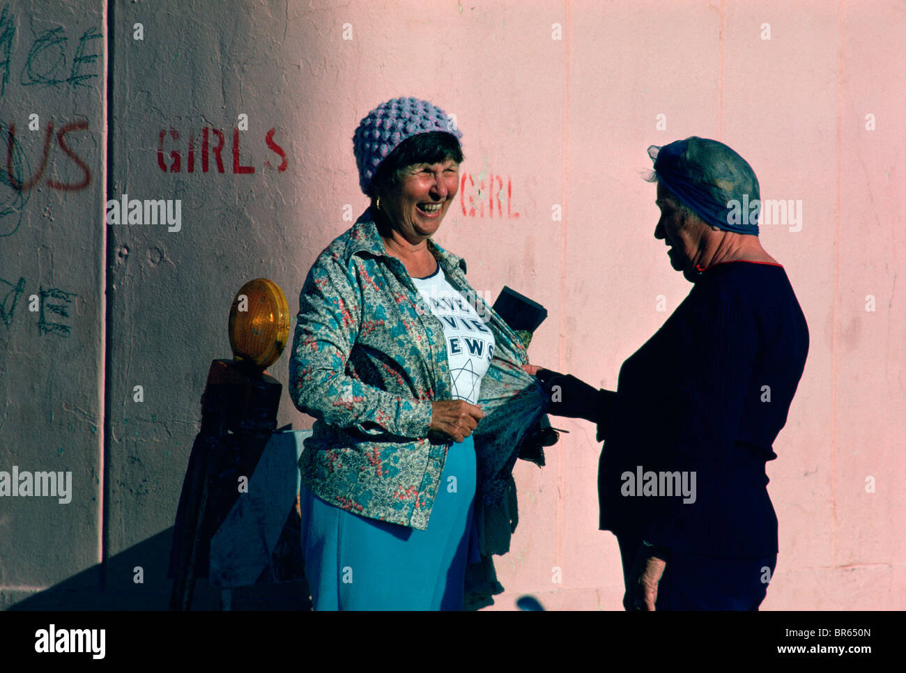 Cuban women talking Miami Florida Stock Photo - Alamy