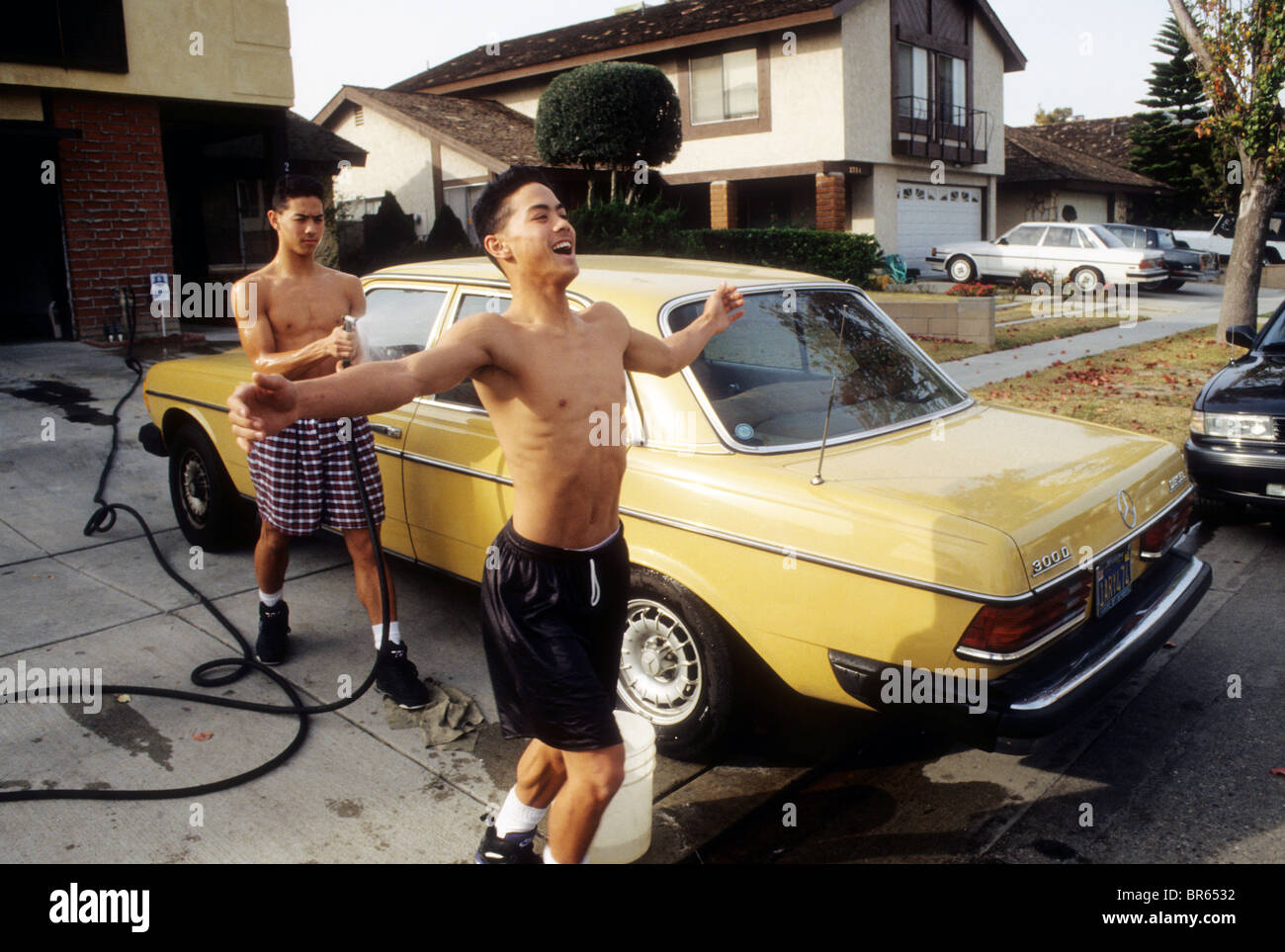 American car chase hi-res stock photography and images - Alamy