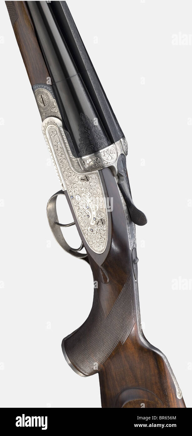 A double-barrelled rifle, make: "EGO", Eibar, cal..416. Rigby, no. 20 ...