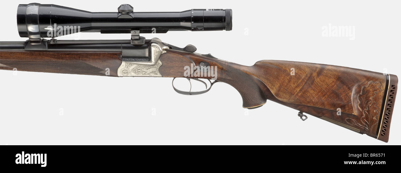 A three-barrel shotgun/rifle combination 'Drilling' Sodia Ferlach with ...