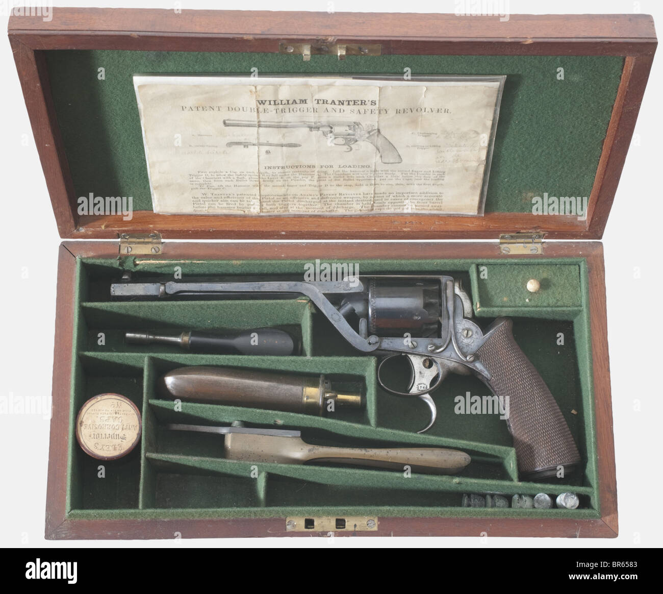 "William Tranter's Patent Double-Trigger and Savety Revolver", in its ...