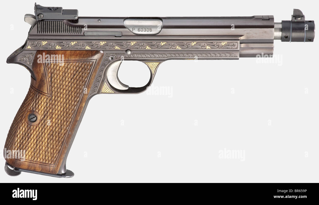 A SIG mod. 210-5 de Luxe, luxury model with special engraving and two ...