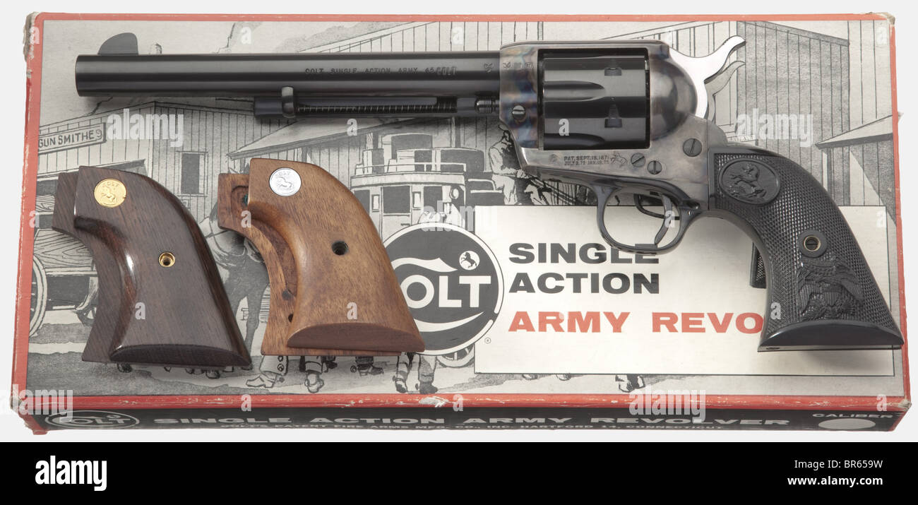 A Colt model 1873 Single Action Army Revolver in its box, in cal..45 ...