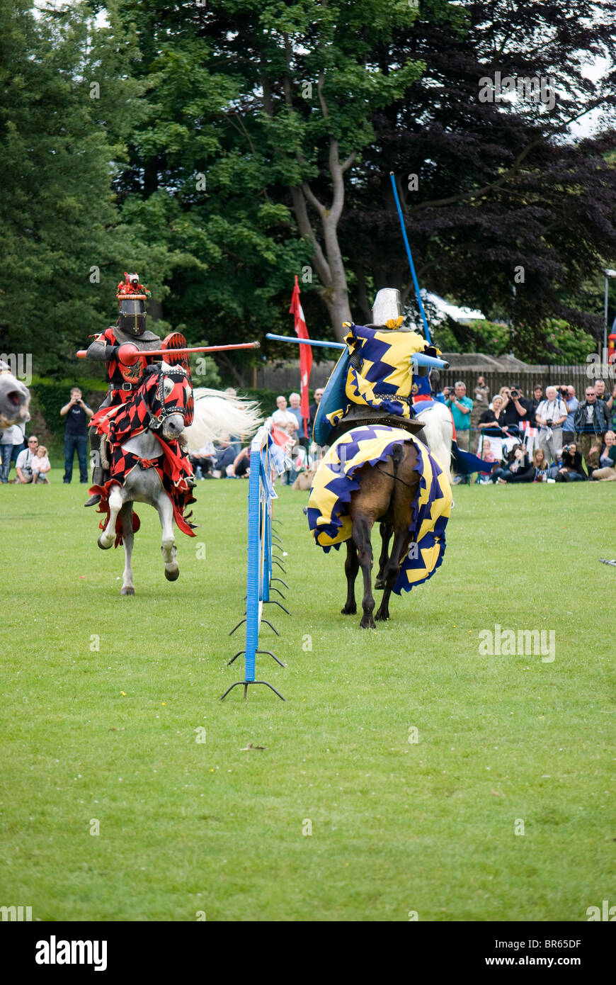 A "tilt" at a jousting display by the Knights of Royal England at ...