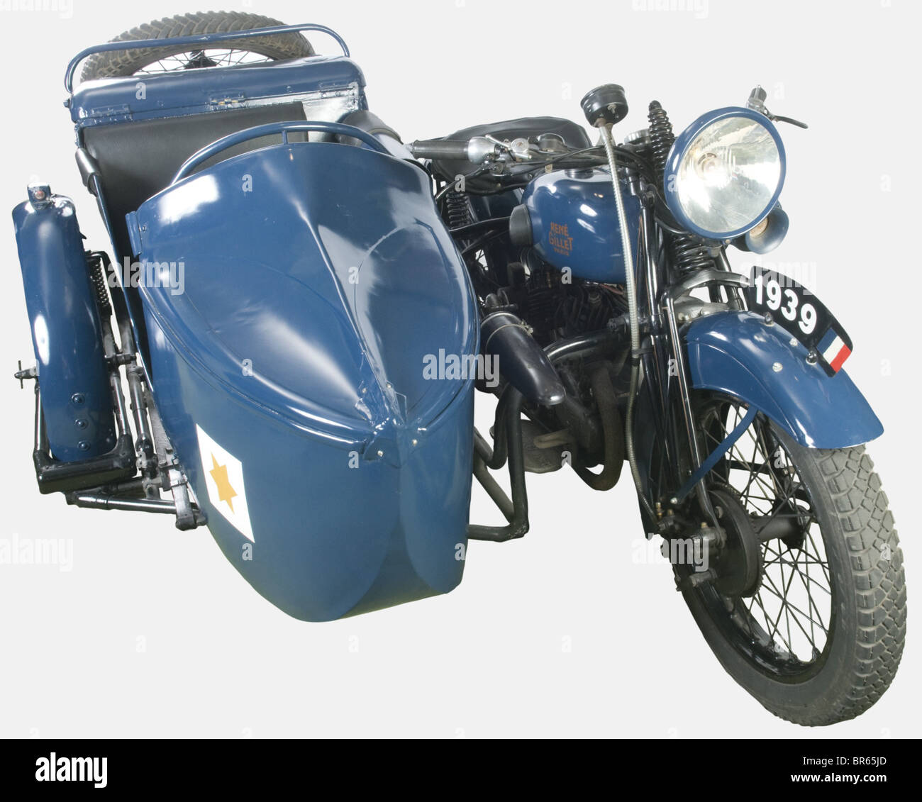 VEHICULES MILITAIRES, Moto René Gillet 750 avec side car, Réputées pour ...