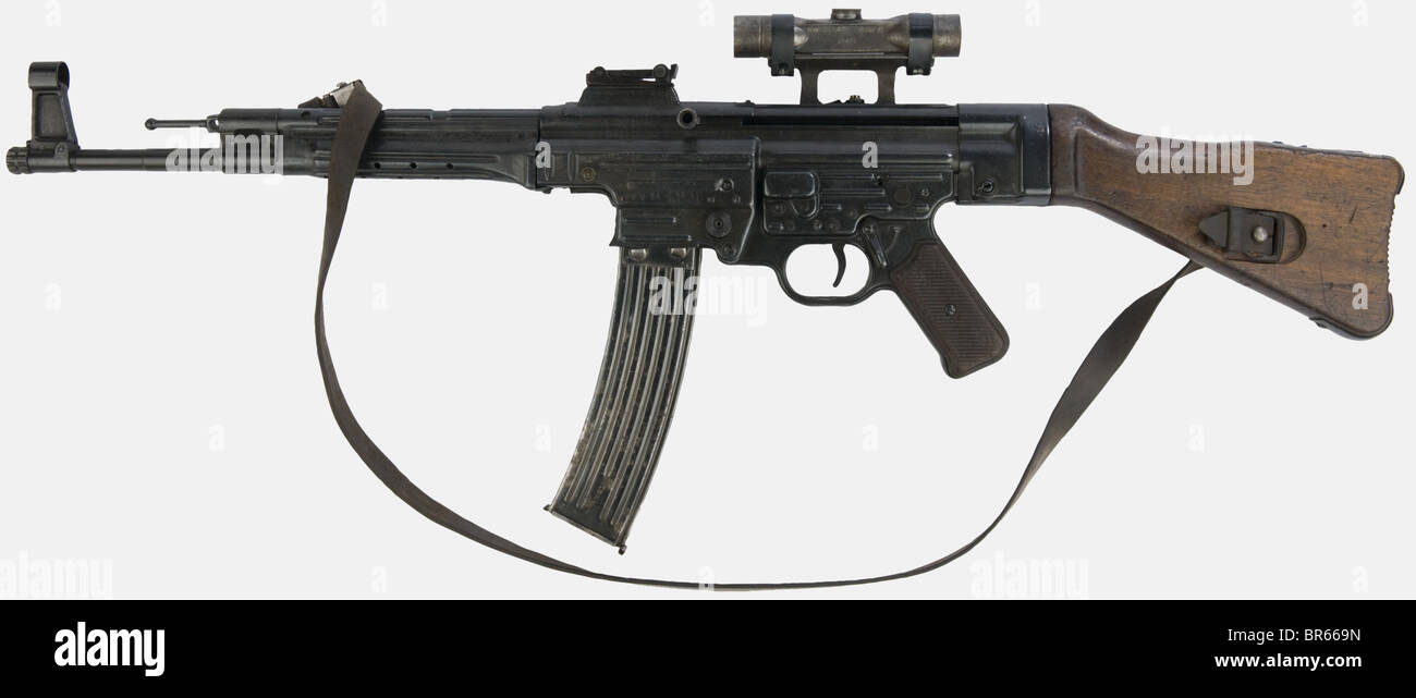 A German assault rifle MP 44, stamped "fxo" on the front of the frame ...