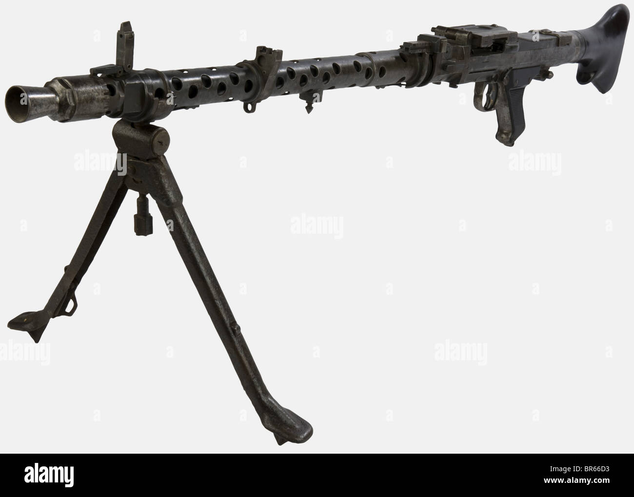 A German machine gun MG 34, caliber 7,92 x 57, serial number 6473a ...