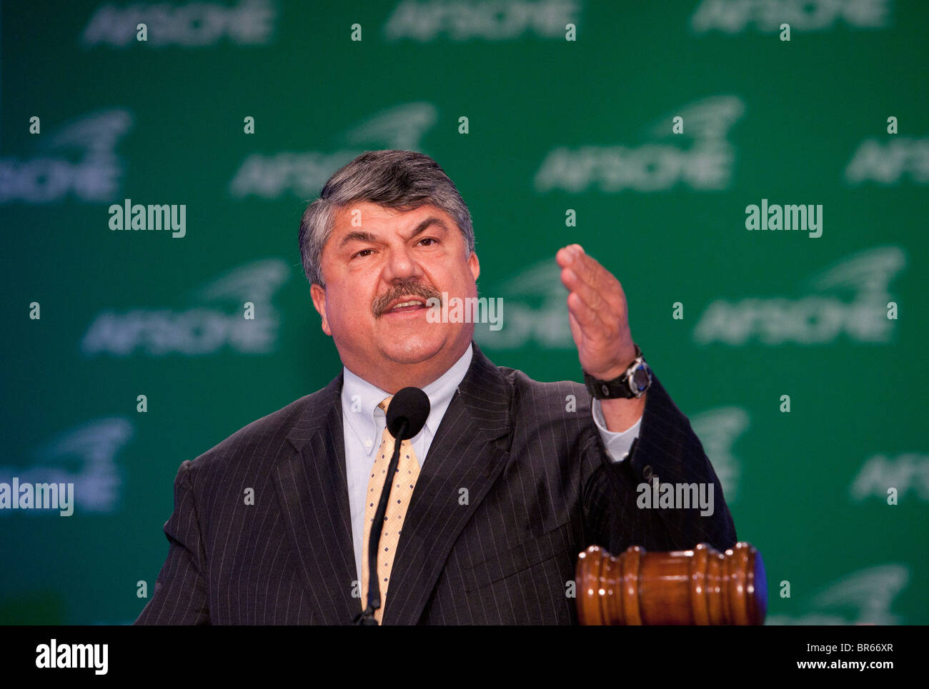 Boston, Massachusetts - AFL-CIO President Richard Trumka speaking at ...