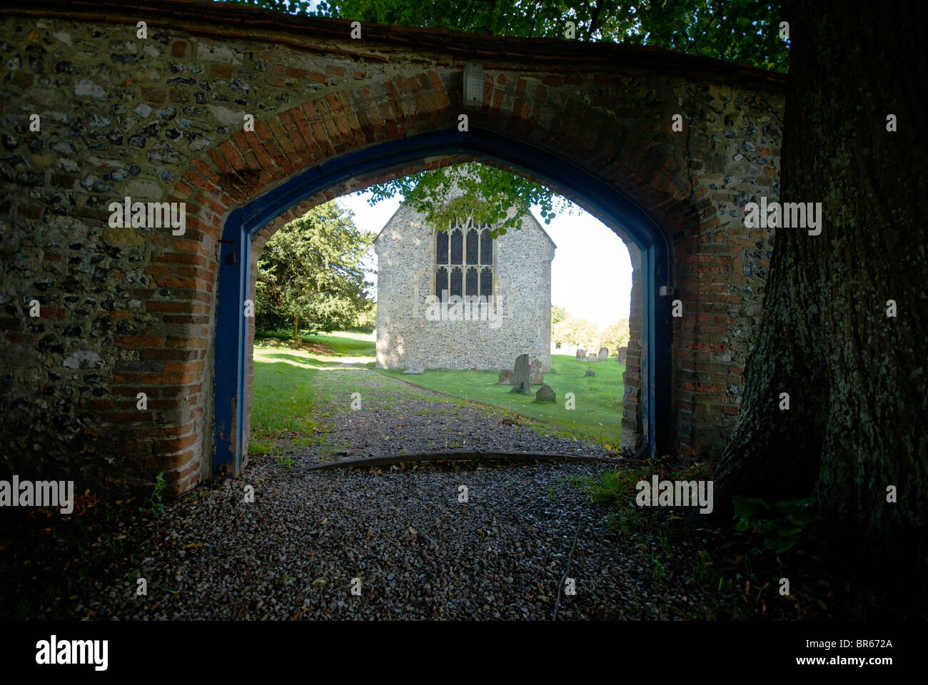 St Mary's Parish Church Great Shefford Berkshire UK Entrance Avenue ...