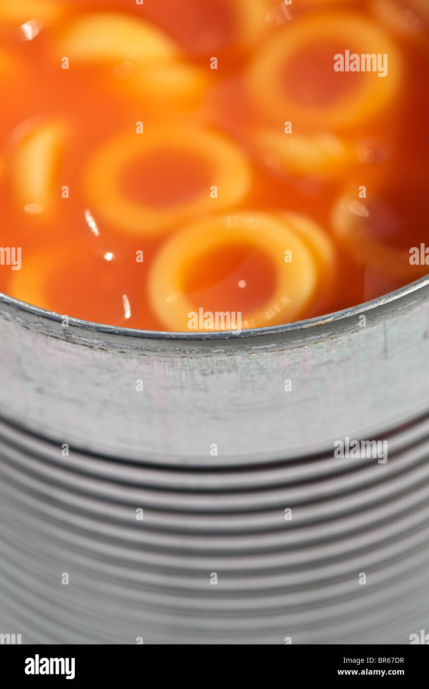 Spaghetti hoops in a tin Stock Photo - Alamy