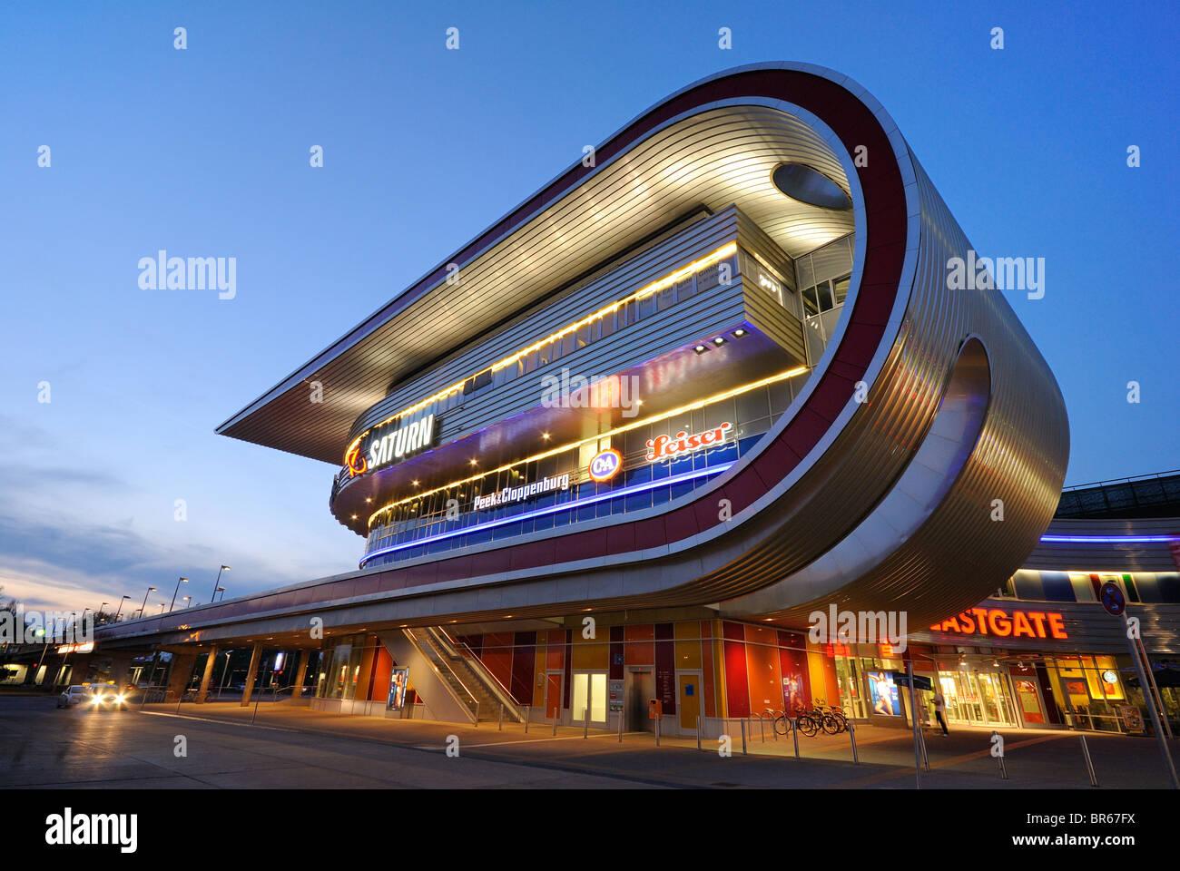 Eastgate, one of the largest shopping and recreation centres in Berlin ...