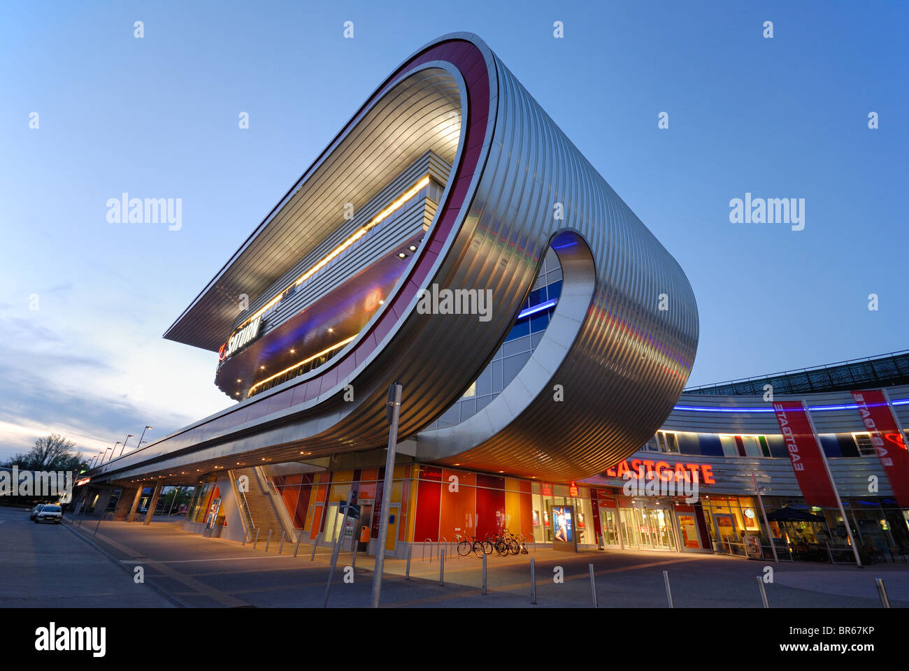 Eastgate, one of the largest shopping and recreation centres in Berlin ...