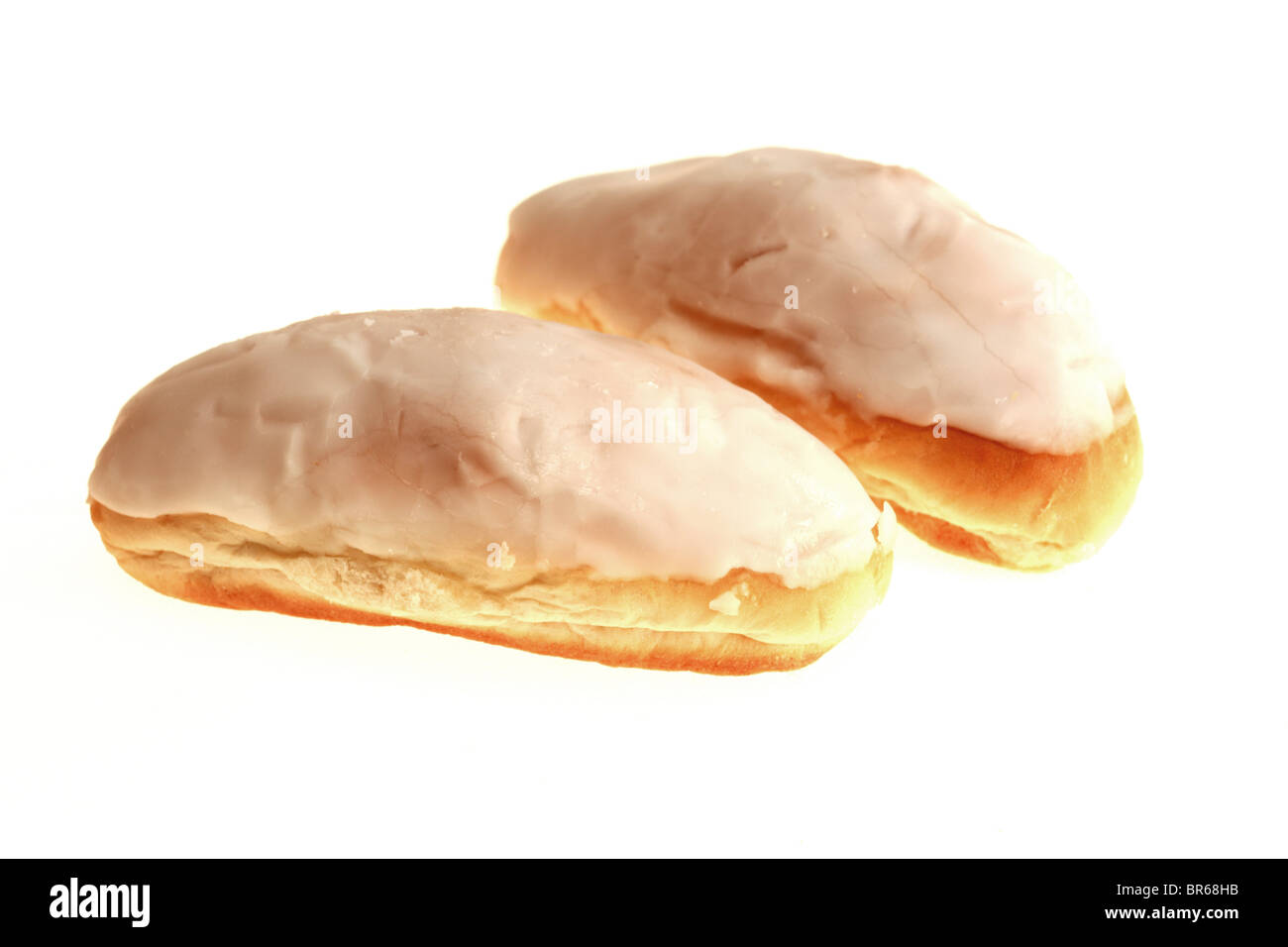 Iced Finger Buns Stock Photo - Alamy