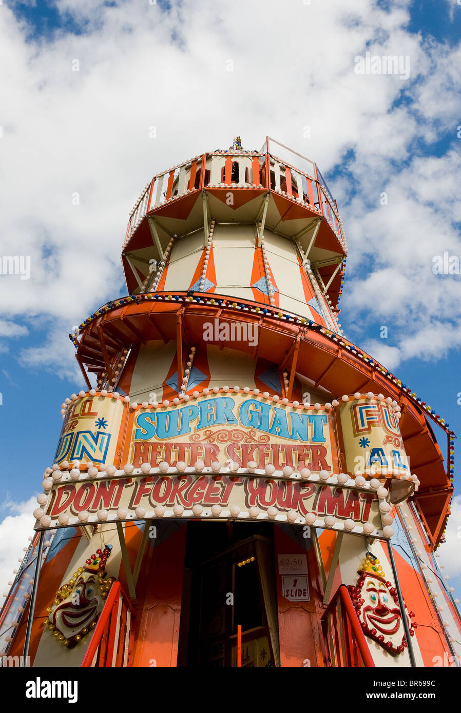 A colourful helter skeleter Stock Photo - Alamy