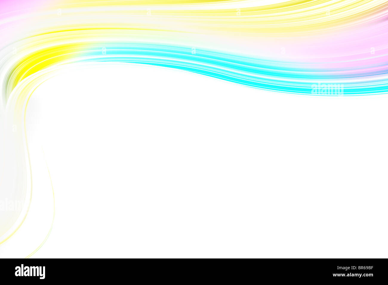 Colorful light frame with white blank space for text Stock Photo - Alamy
