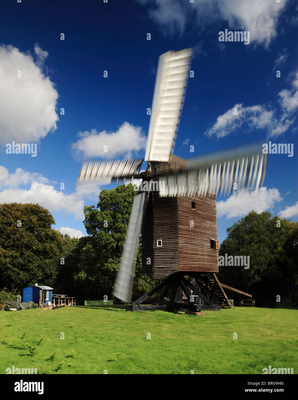 The Nutley Trestle Post Windmill Stock Photo - Alamy