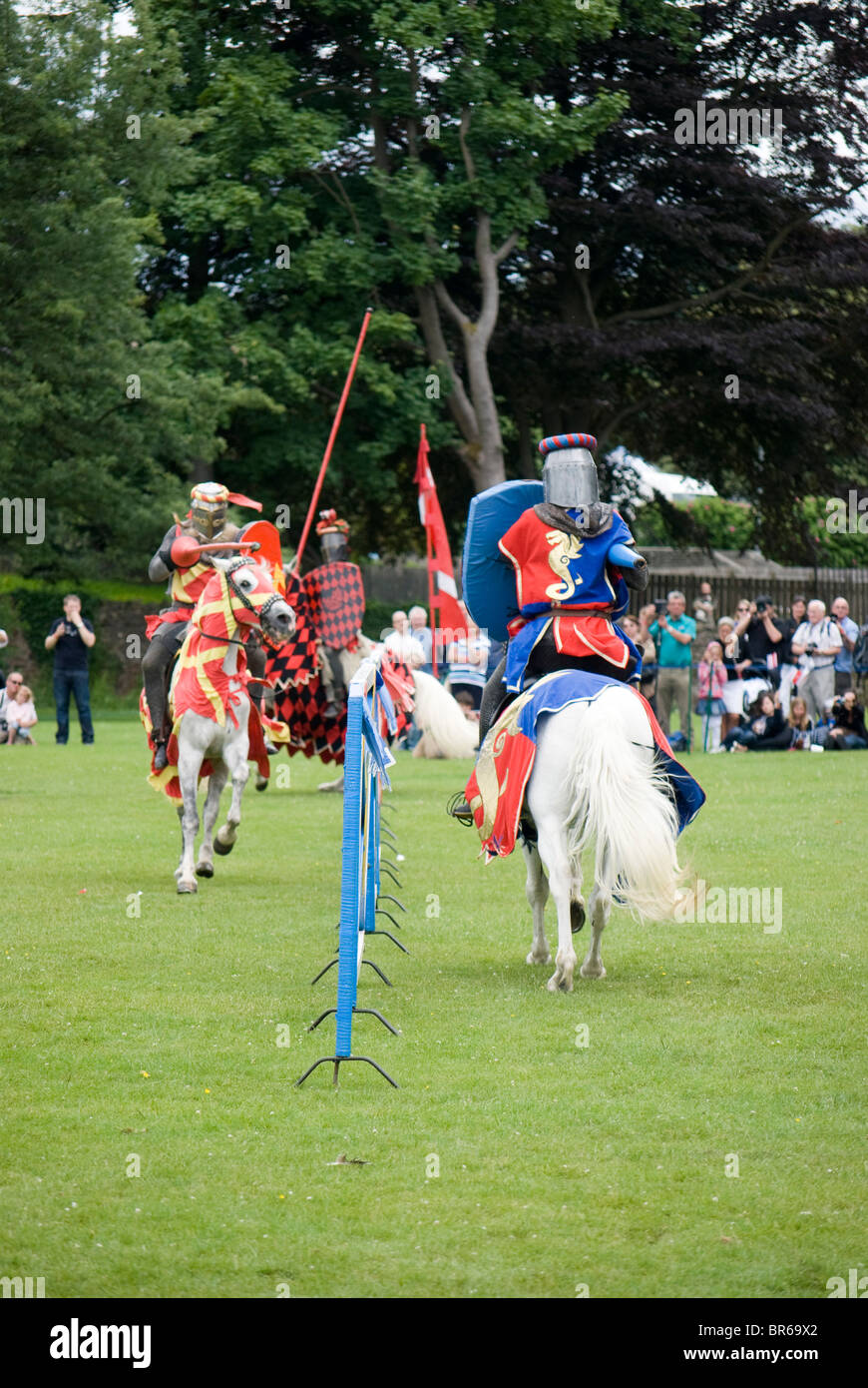 A "tilt" at a jousting display by the Knights of Royal England at ...