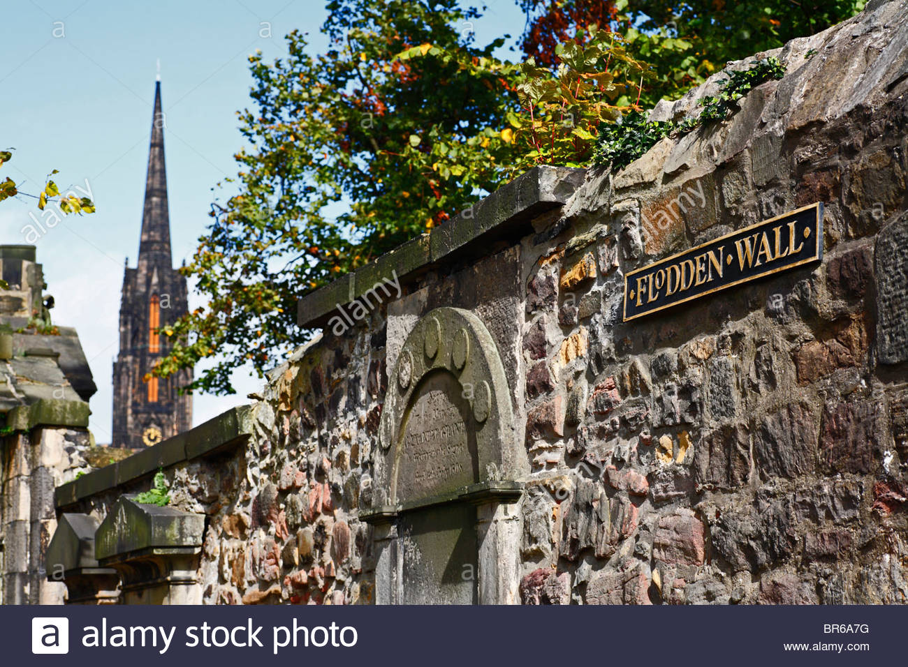 Flodden wall, Greyfriars churchyard, Edinburgh Stock Photo - Alamy