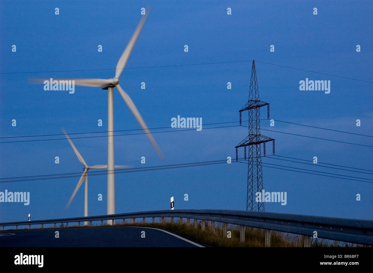 German wind energy turbines Stock Photo - Alamy