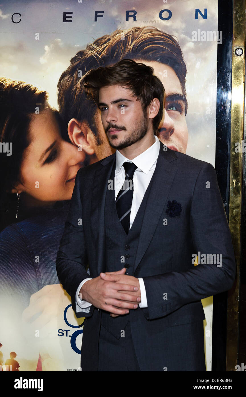 Zac Efron attends the Premiere of he Death & Life Of Charlie St Cloud ...