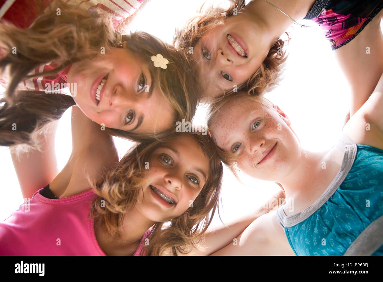 Group of young girls are having fun Stock Photo - Alamy