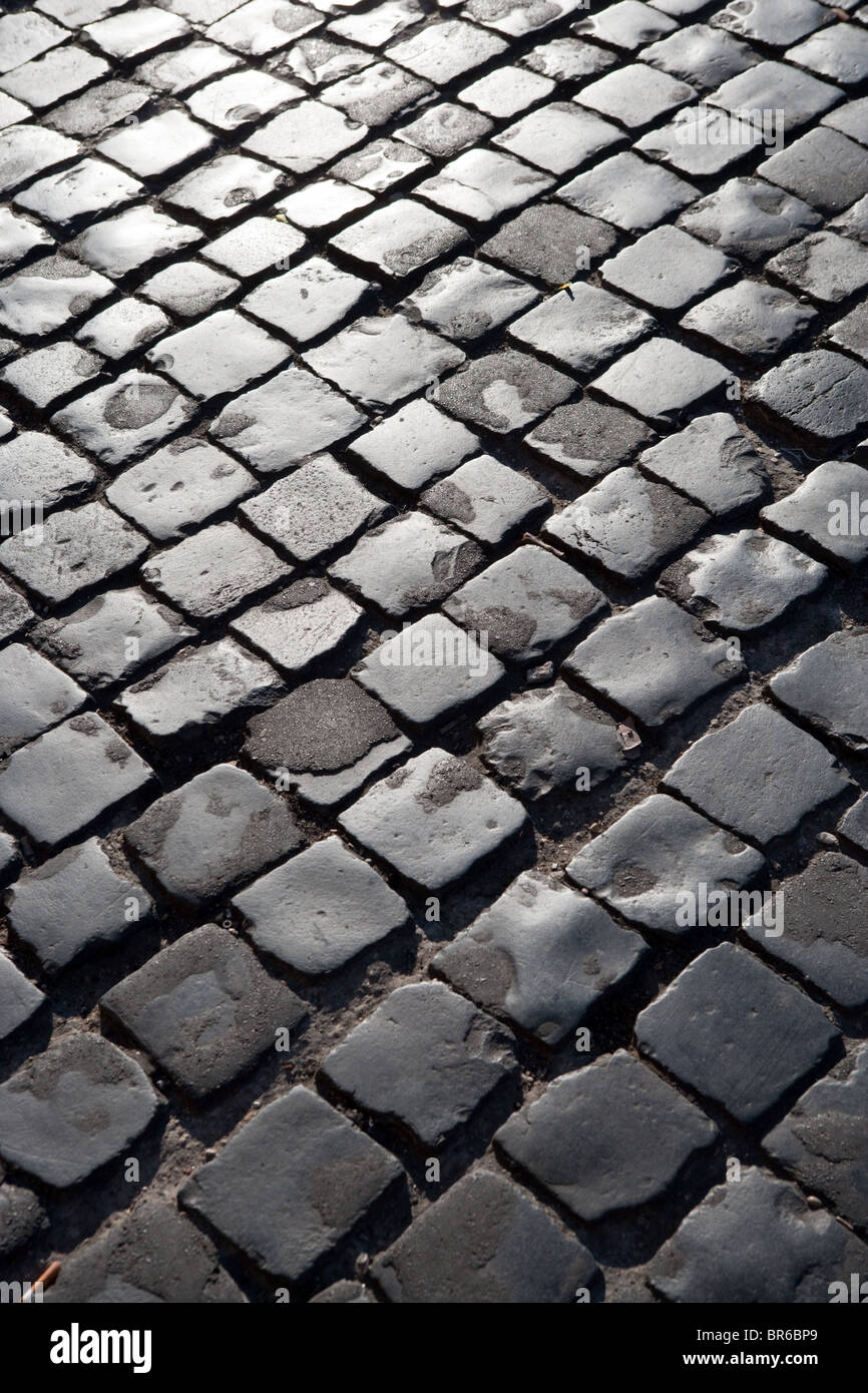 Cobblestone pavement historical rome hi-res stock photography and ...