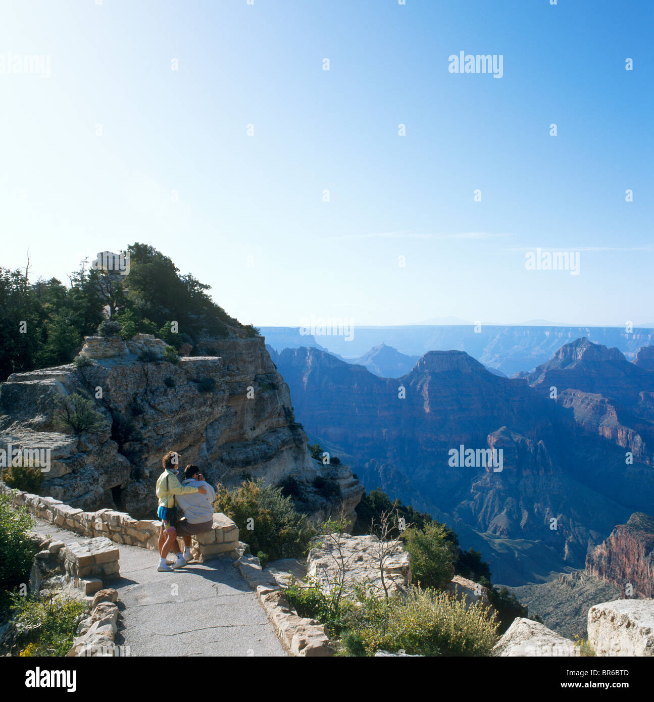 View from Bright Angel Viewpoint, South Rim, Grand Canyon, Arizona, USA ...