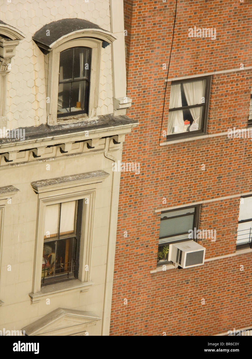 The side of a building New York City Stock Photo - Alamy