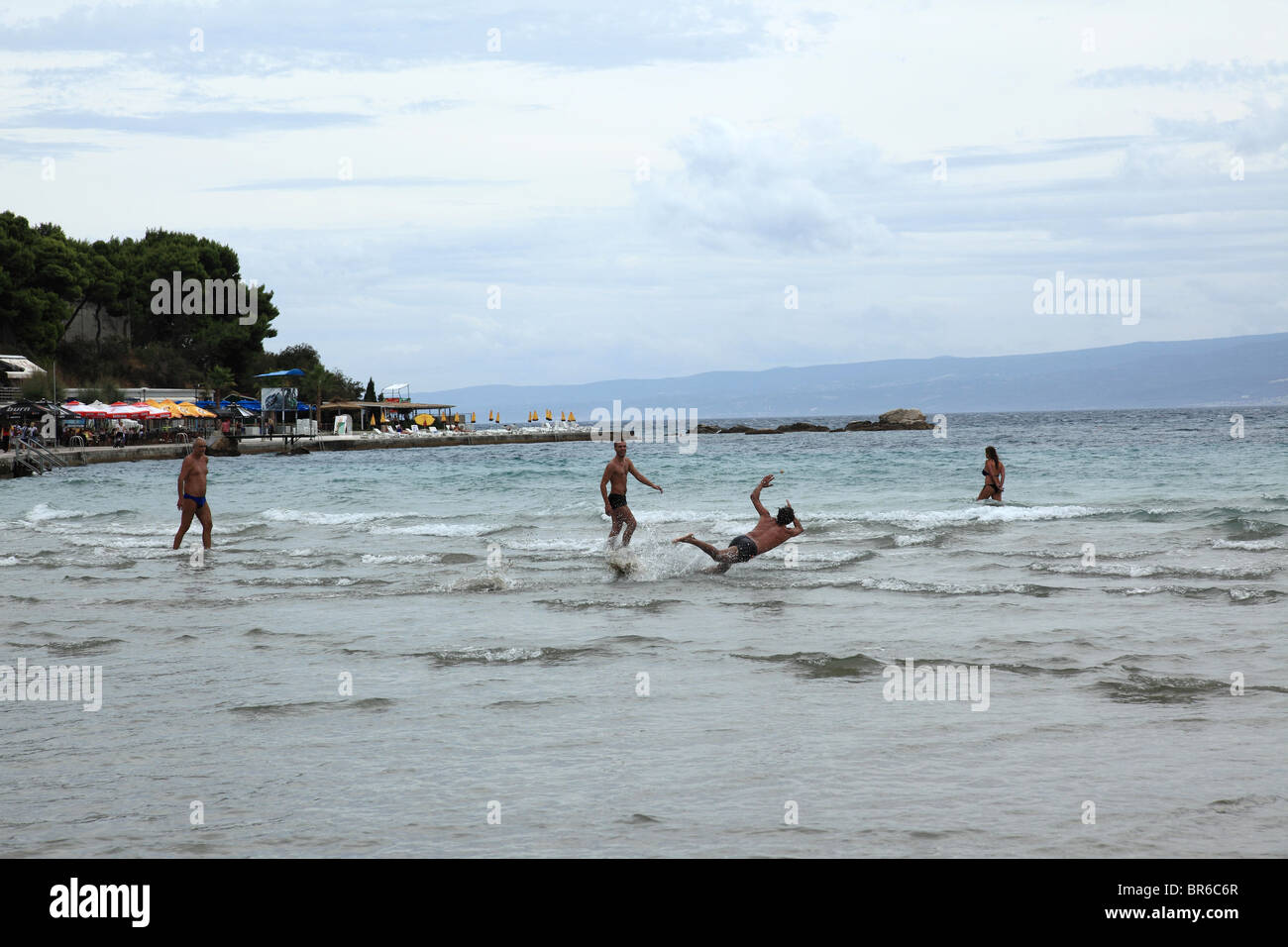 Picigin ball game, city beach in Split, Croatia Stock Photo - Alamy