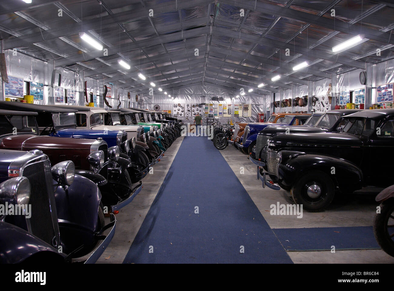 Some of the fantastic collection of cars and memorabilia at the ...