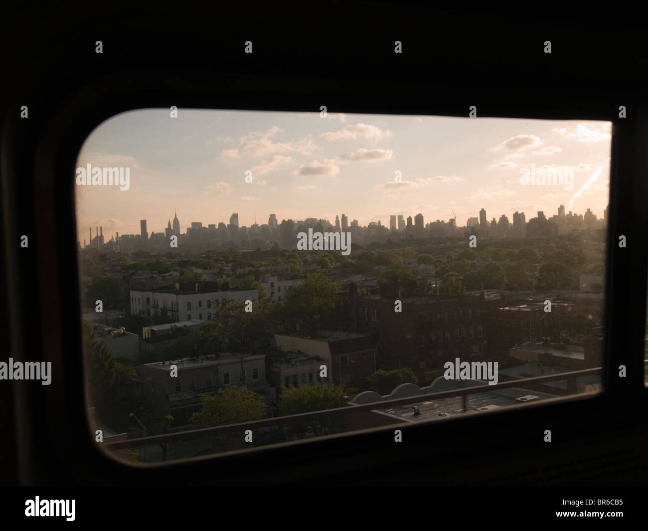 On Amtrak train looking out a window Stock Photo - Alamy
