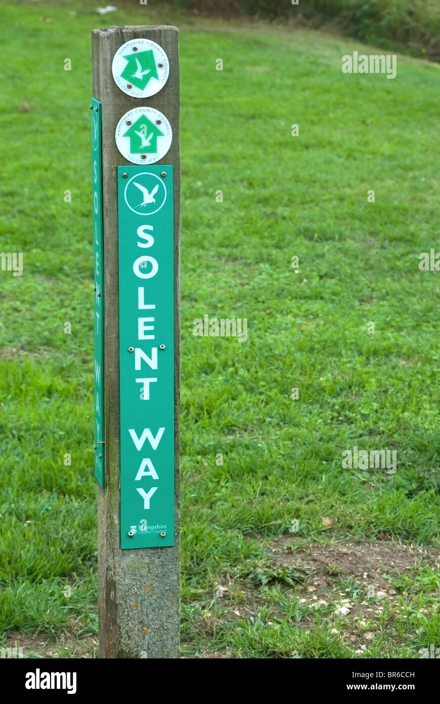 Solent Way Signpost Stock Photo - Alamy