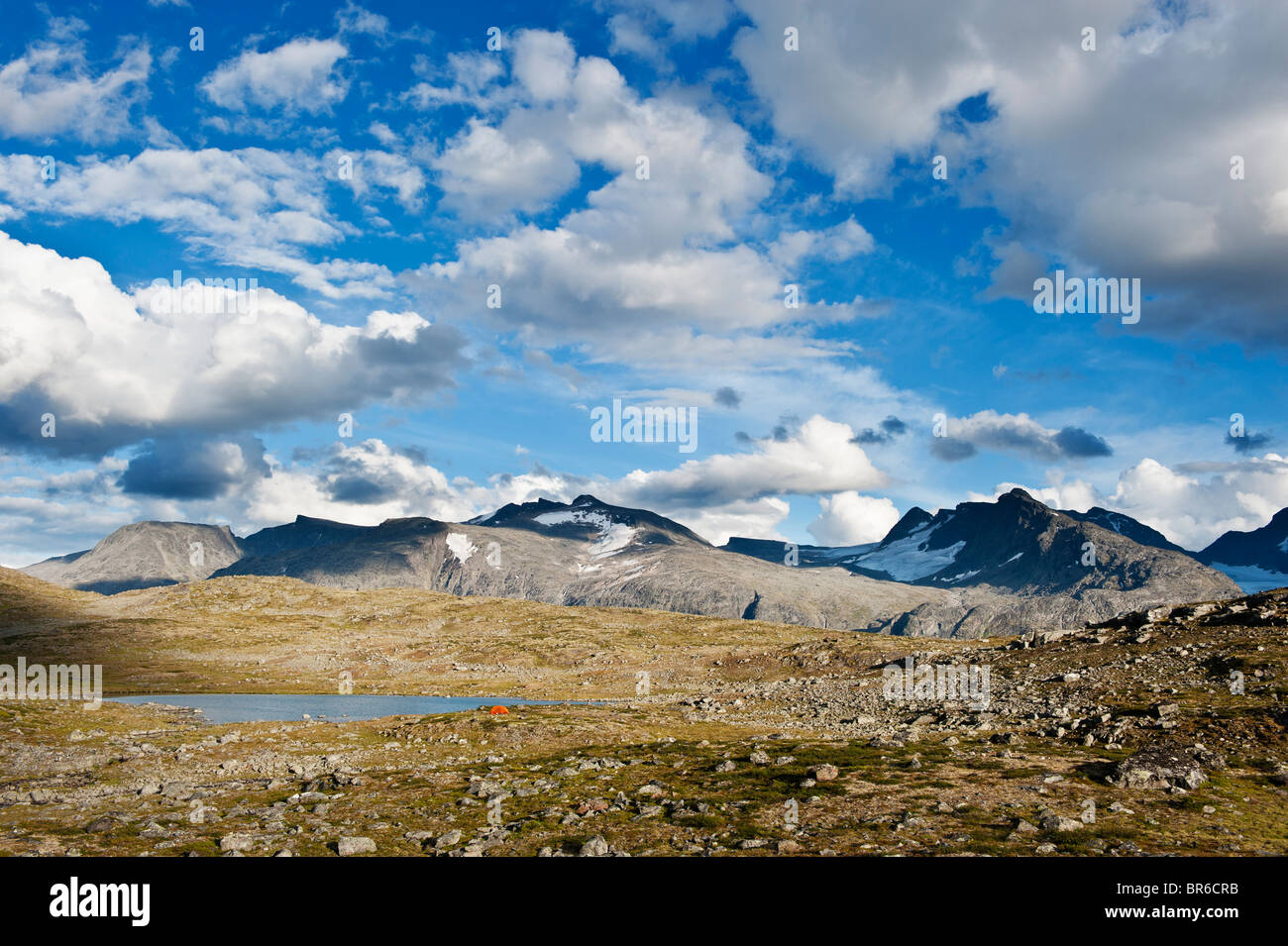 Scenic mountain landscape of Jotunheimen national park, Norway Stock ...