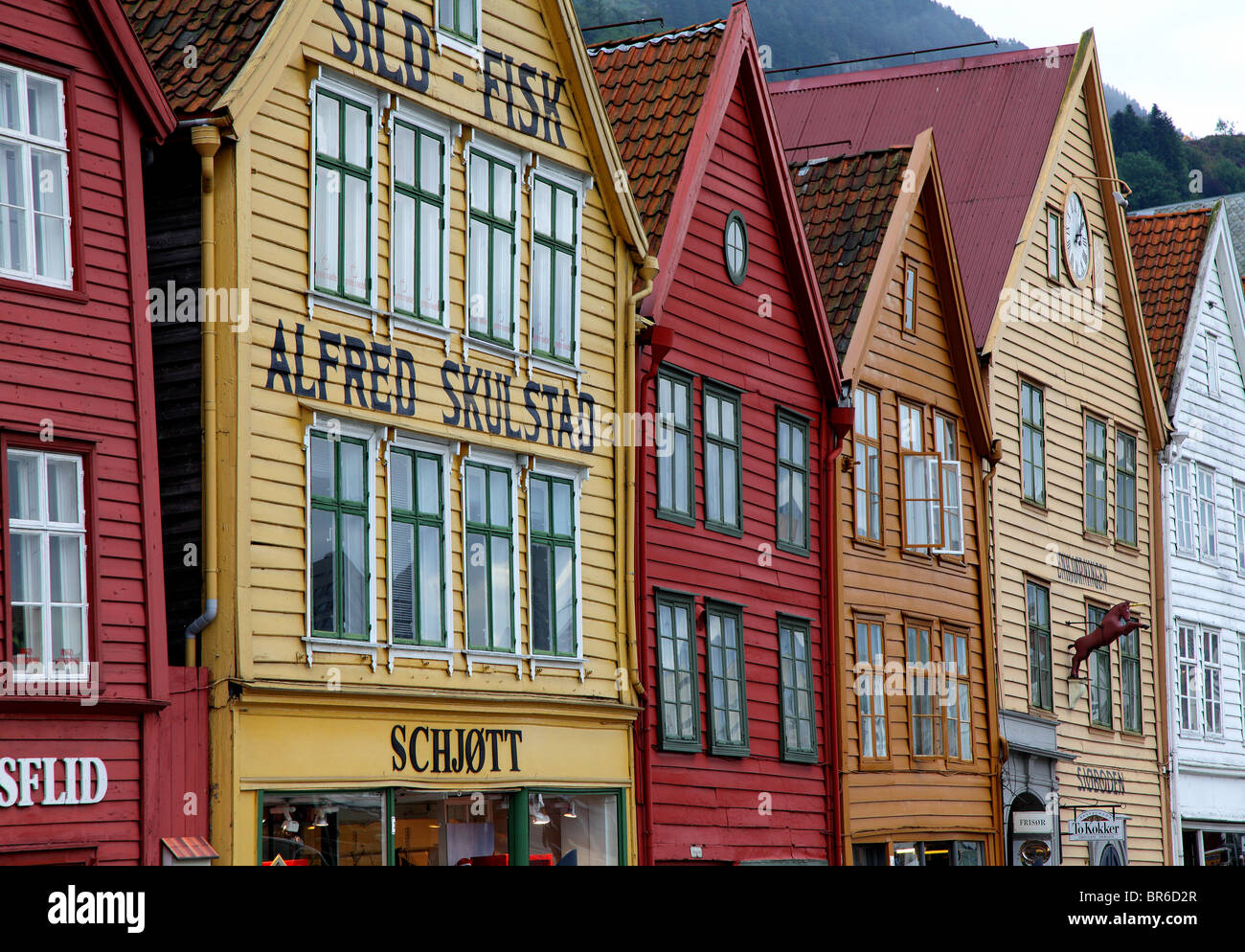 Hanseatic quarter bryggen in bergen hi-res stock photography and images ...