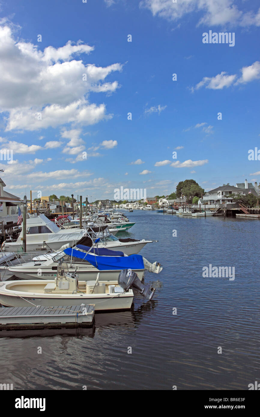 The Woodcleft Canal on the Nautical MIle Freeport Long Island NY Stock ...