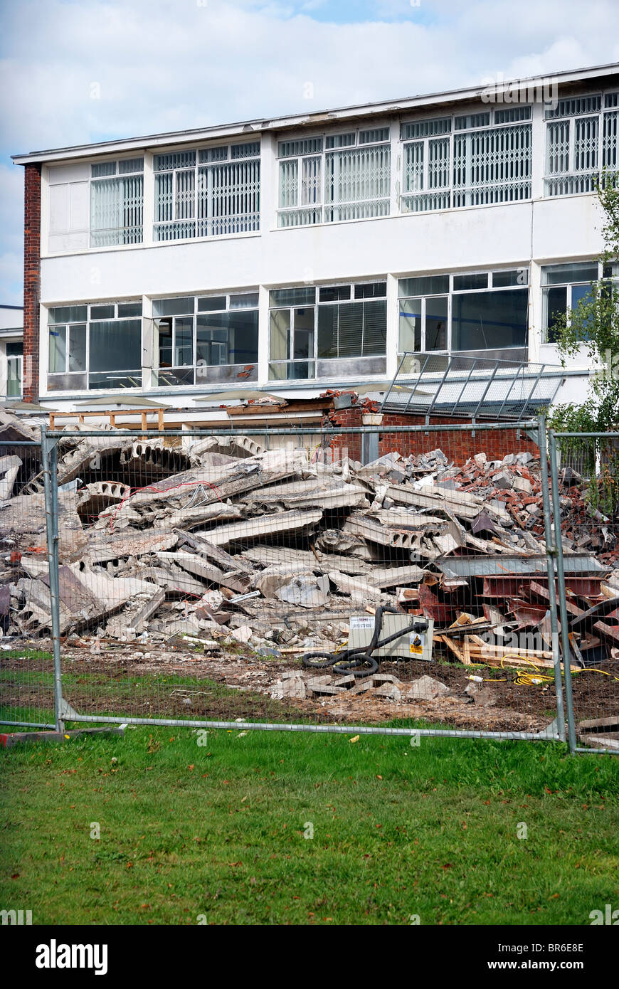 An old secondary comprehensive school in the process of being ...