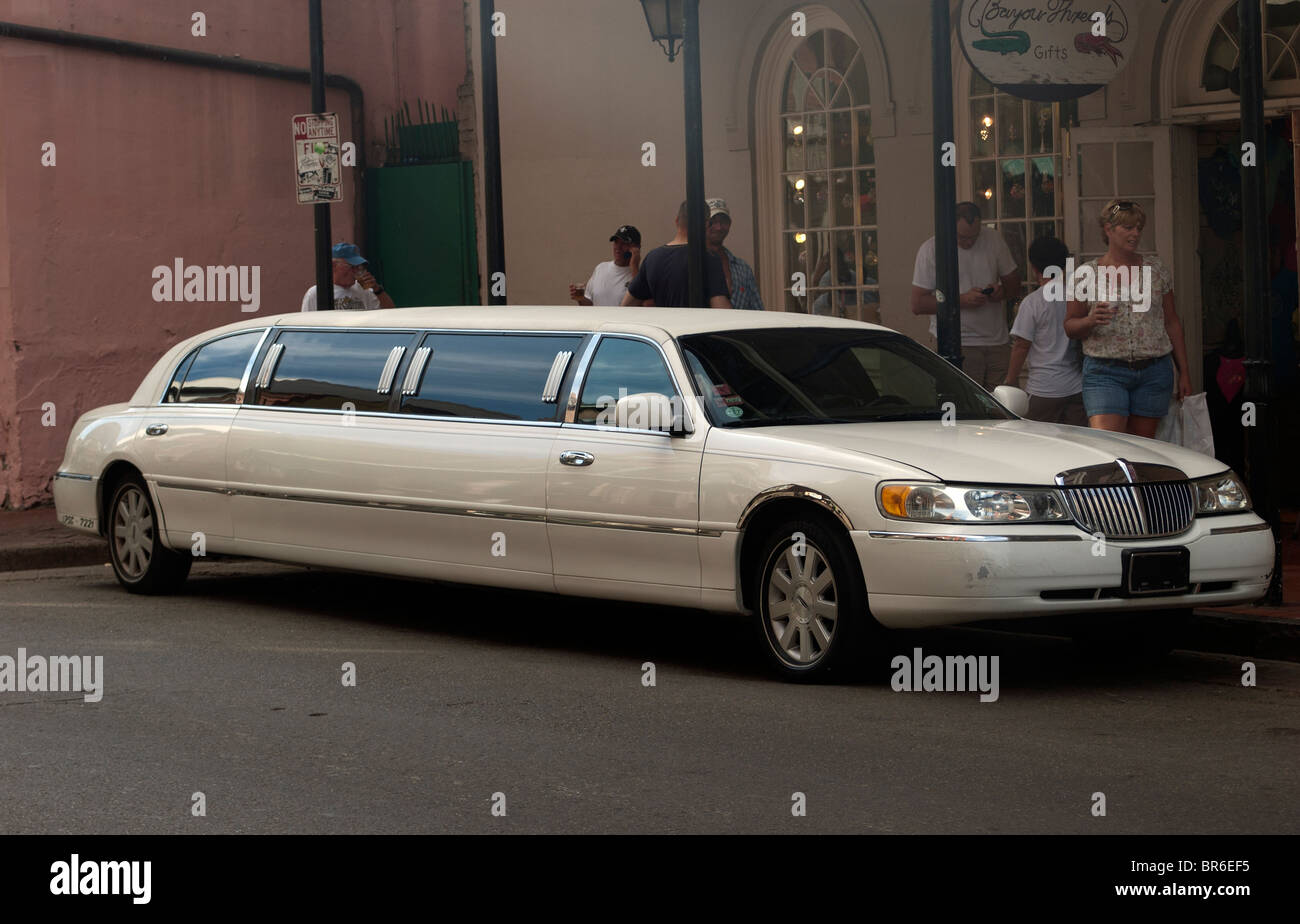 Limousine, the French Quarter, Bourbon Street, New Orleans, Louisiana ...