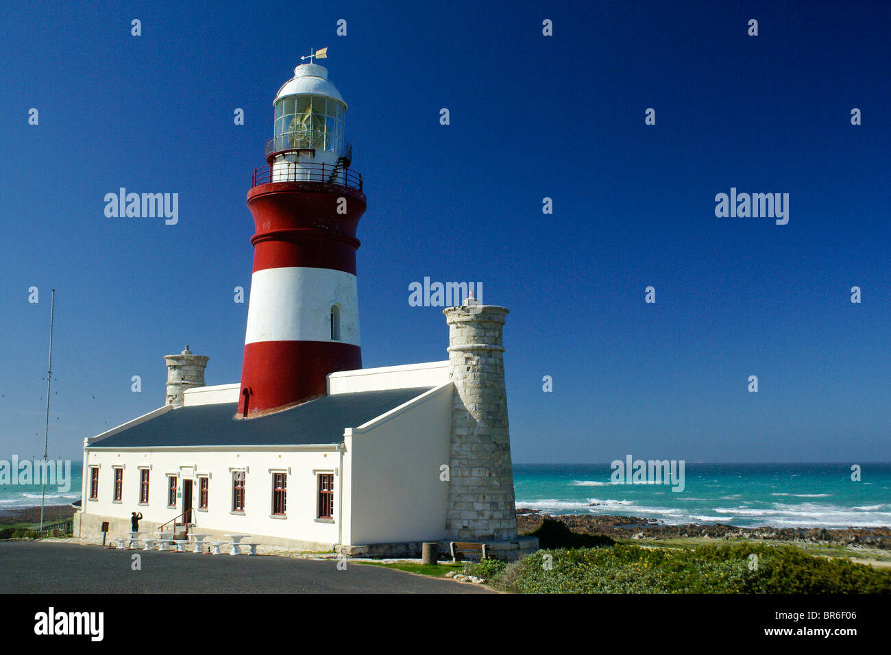 Atlantic And The Indian Ocean At Cape Agulhas High Resolution Stock ...